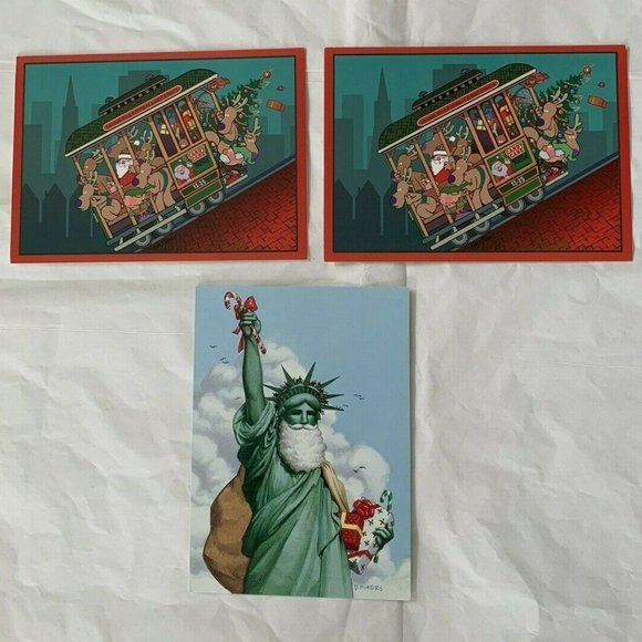 Various Artists | Other | Whimsical Xmas Cards San Francisco Cable Cars ...